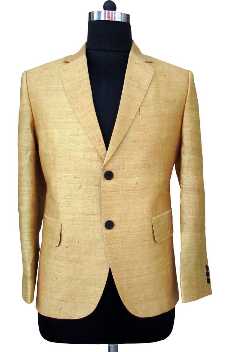 Mens Silk Blazer - Mens 100% Dupioni Silk Jacket | Baron Boutique
