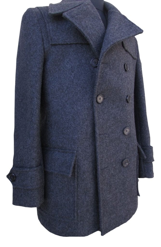 Men's double breasted Peacoat Tailored to Fit Your Body Type
