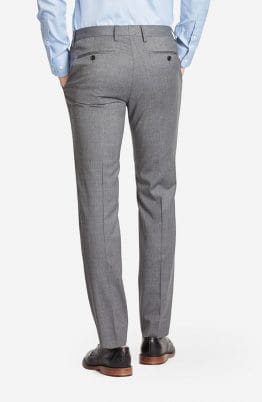 Custom Grey Wool Dress Pants for Men | Baron Boutique