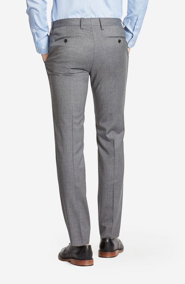 Custom Grey Wool Dress Pants for Men | Baron Boutique
