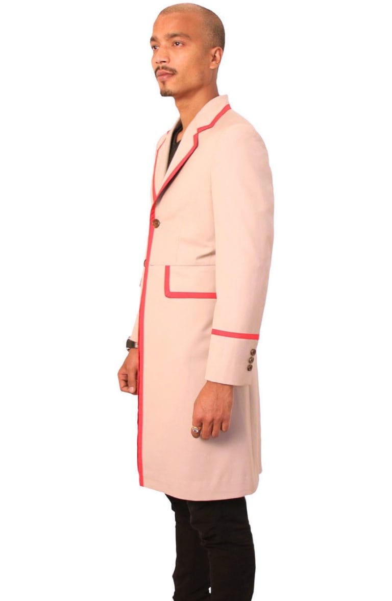 5th Doctor cosplay beige frock coat outfit - Free Test Coat