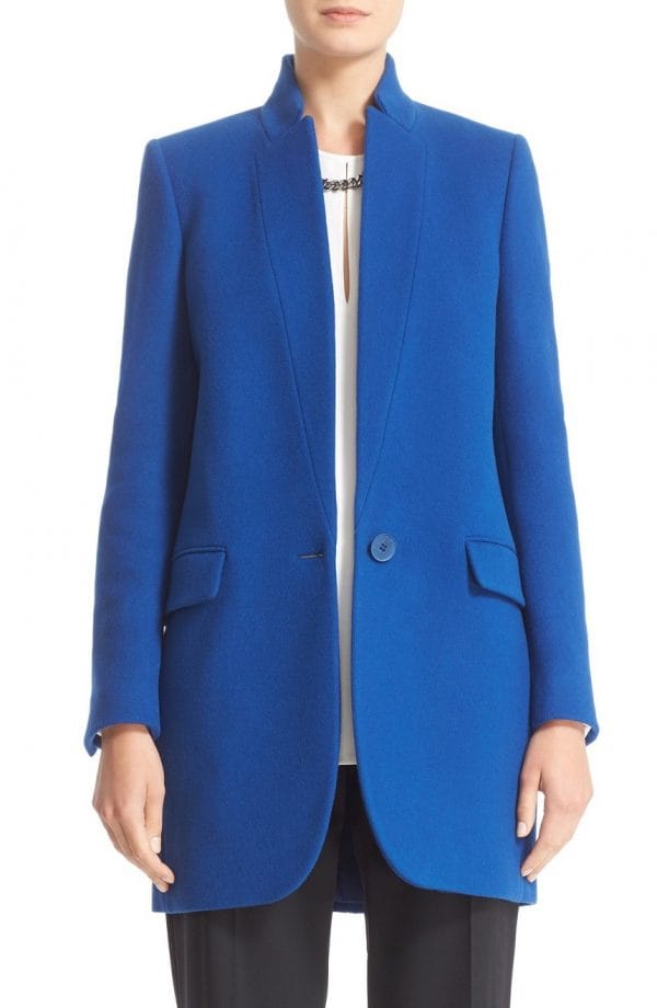 Women's Custom Cobalt Blue Wool Coat | Baron Boutique