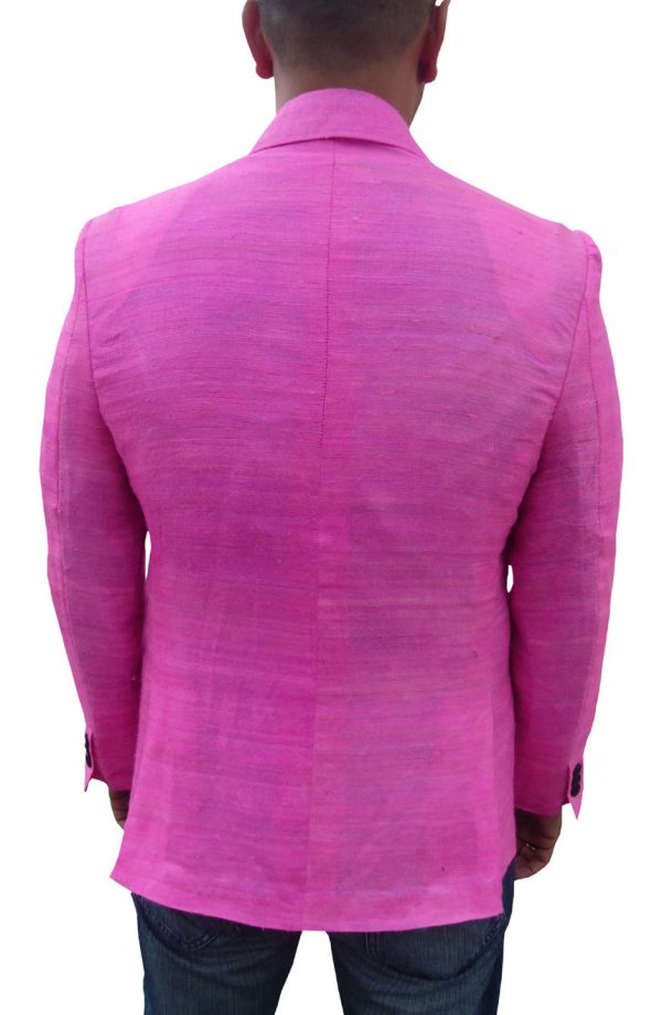 Raw Silk Blazer - Men's 100% Raw Silk Jacket