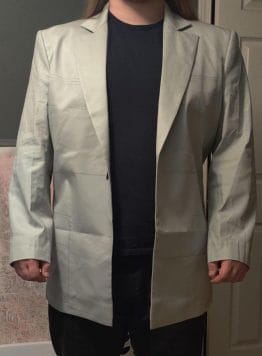 7th Doctor Who jacket in stone and dark brown for Seventh Doctor cosplay