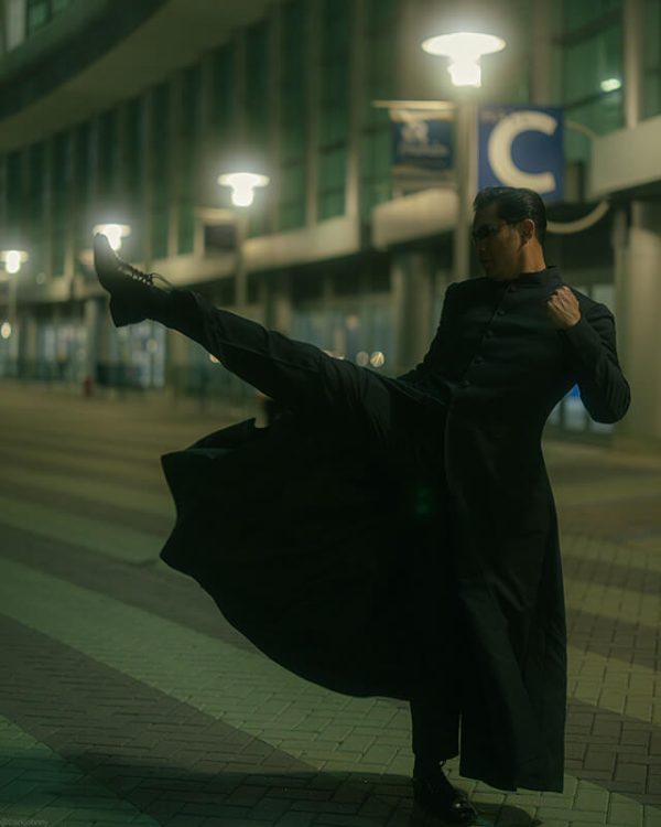 Matrix Reloaded Neo coat screen accurate for cosplayers from Matrix 2