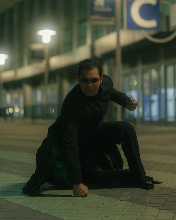 Matrix Reloaded Neo coat screen accurate for cosplayers from Matrix 2